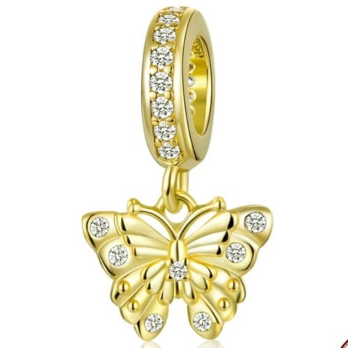 Charms Motyl Pozłacany Srebro 925. Kup Online! - Miyou